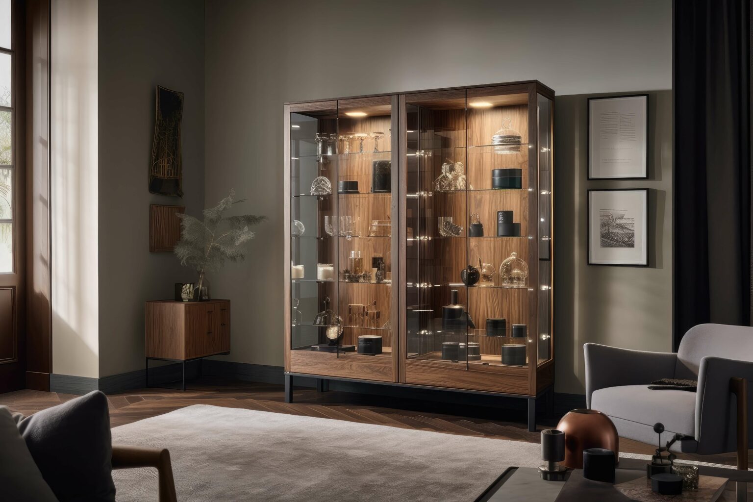 How to Arrange Your Glass Display Cabinet for Maximum Impact - KLG Glass